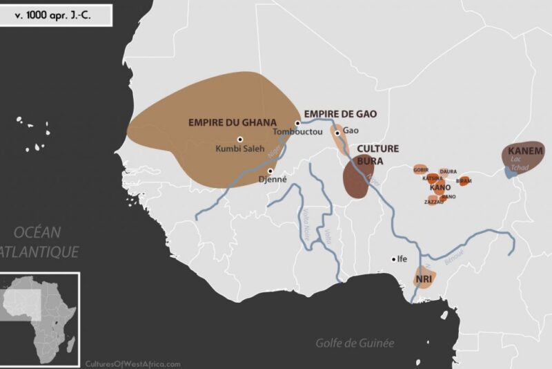 Cartes des royaumes et empires d’Afrique de l’Ouest - Cultures of West ...